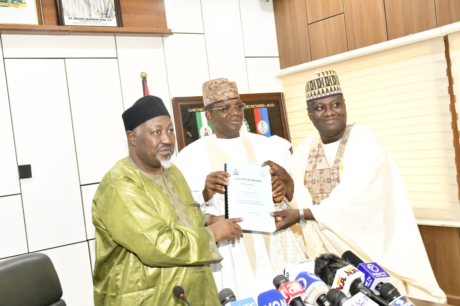 BADARU ASSUMES DUTY AS THE 25TH MINISTER OF DEFENCE…Say security needs ...