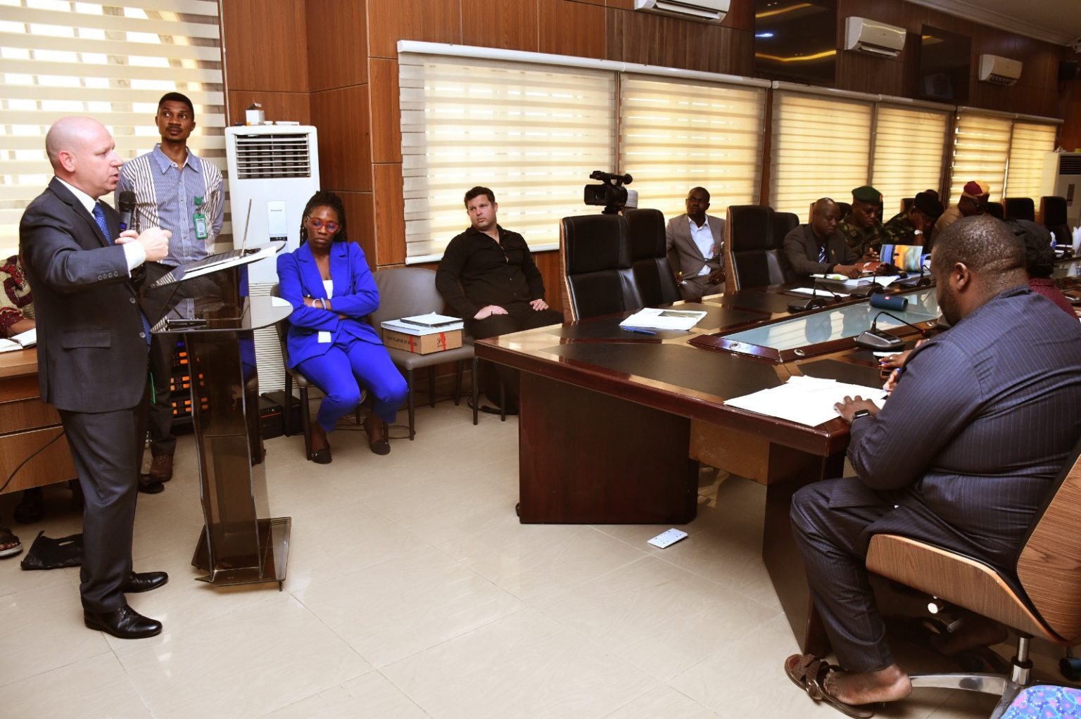 The Honorable Minister of Defence received Messrs HLSI Security Systems ...