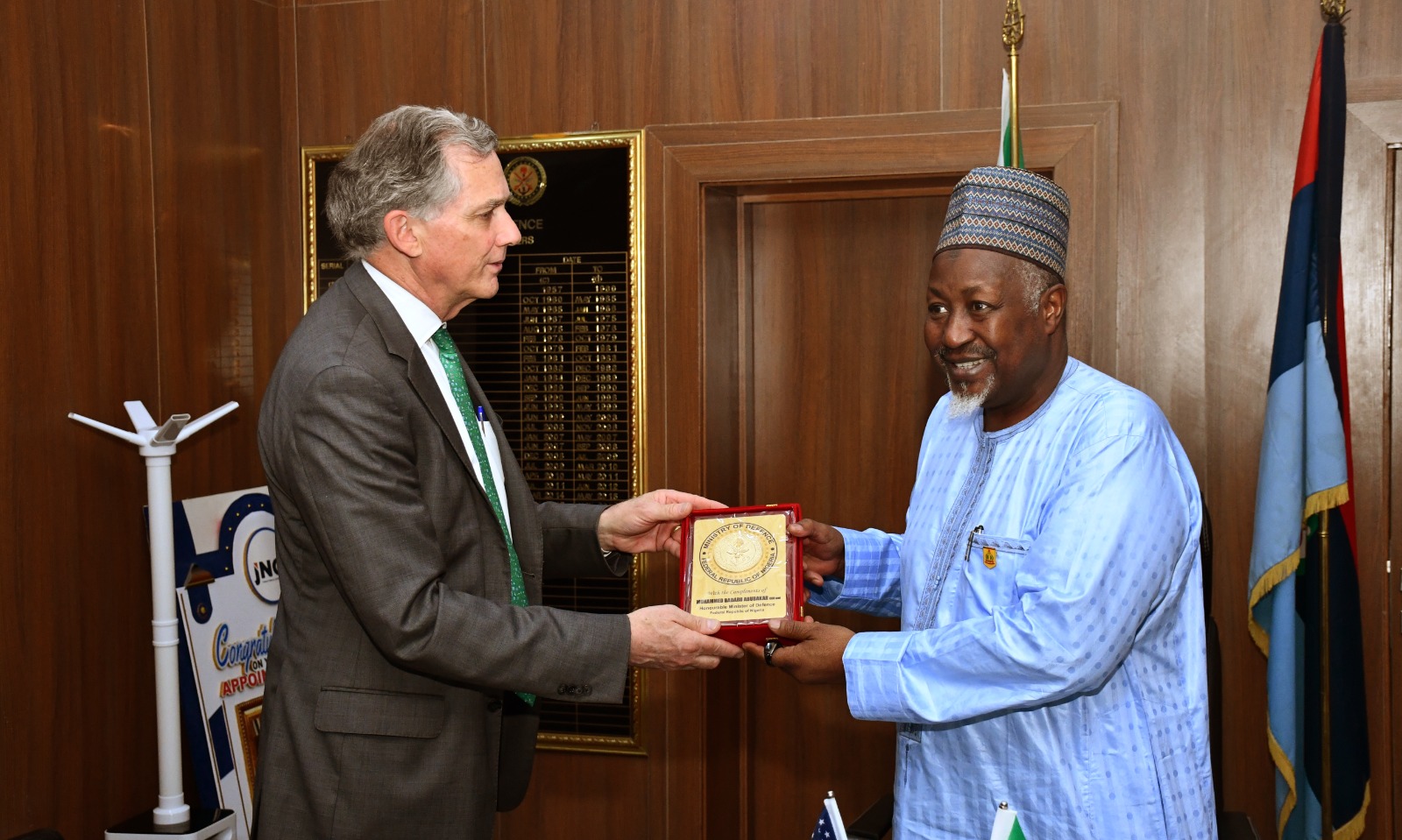 THE HONOURABLE MINISTER OF DEFENCE RECEIVED REPRESENTATIVES OF THE ...
