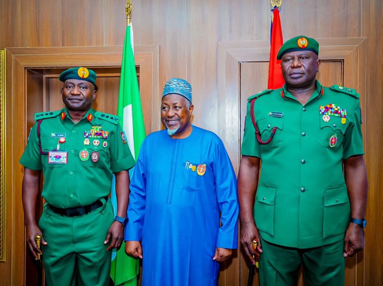 THE HONOURABLE MINSTER OF DEFENCE RECEIVED THE CHIEF OF DEFENCE STAFF ...