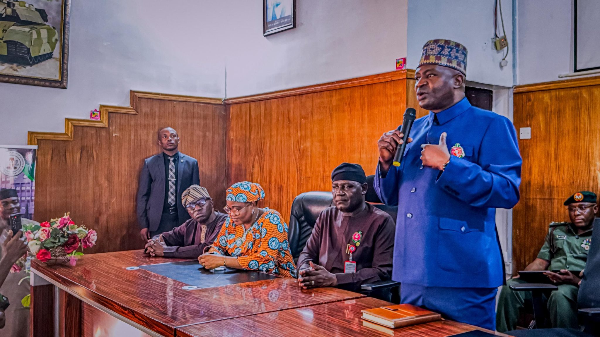 THE HONOURABLE MINISTER OF DEFENCE, GENERAL CHRISTOPHER GWABIN MUSA ...
